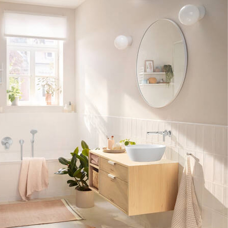 Baterie lavoar Hansgrohe, Rebris S, montaj pe perete, pipa 200 mm, 72528000