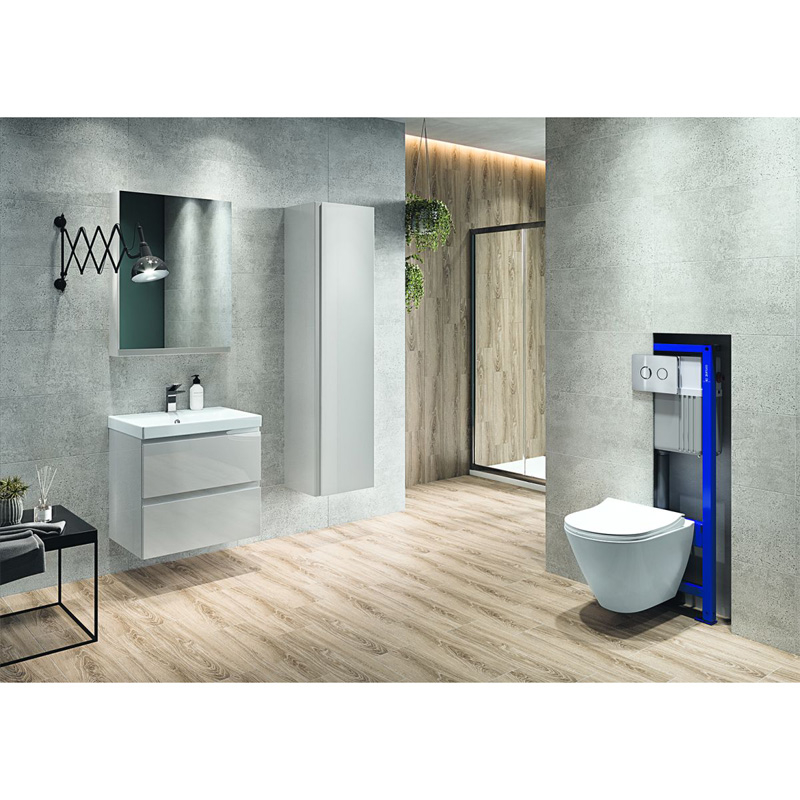 Set mobilier cu lavoar Cersanit, Moduo 60, montat, alb, S801-343